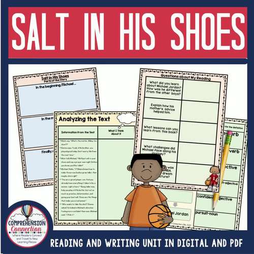 Salt in His Shoes Activities in Digital and PDF by Comprehension Connection