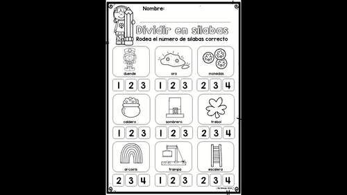 Hojas de trabajo lectura y matemáticas St Patrick's Day Worksheets in ...