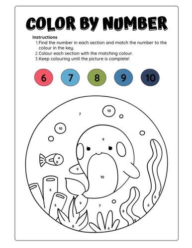 Colour by Number Fun Pack – Printable Number Recognition & Fine Motor ...