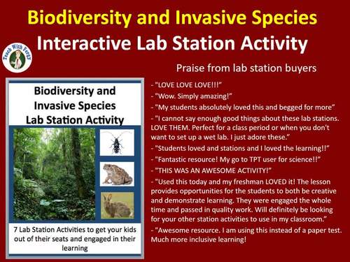 Biodiversity and Invasive Species - 7 Engaging Lab Station Activities