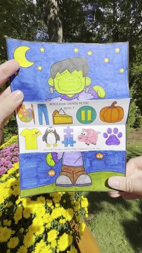 Halloween Articulation Folding Surprise Craft - Frankenstein | TPT