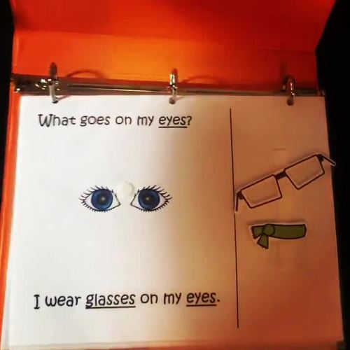 Body Parts + Clothes Interactive Book, Sentence Formulation, Autism ...