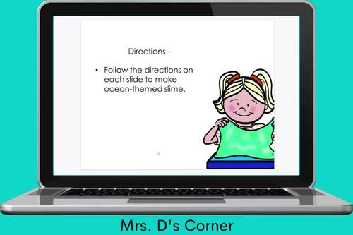 Ocean Slime STEM Digital Activity | Distance Learning by Mrs Ds Corner