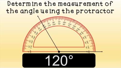 Measuring Angles with Protractors Google Classroom™ Digital Flash Cards
