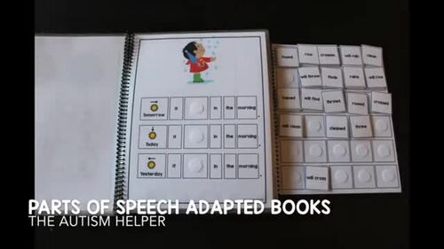 Parts of Speech Adapted Book Series BUNDLE by The Autism Helper