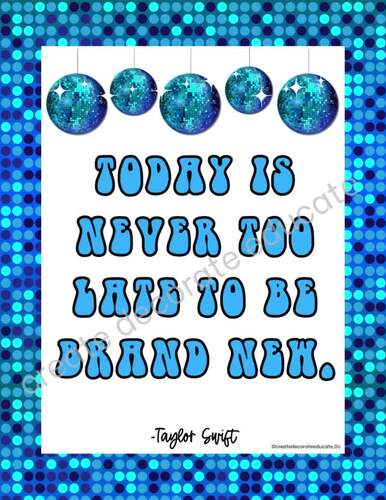 Swiftie Motivational Posters |Taylor Swift Quotes from Lyrics | Middle ...