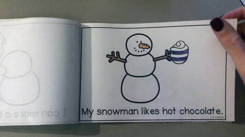 My Melting Snowman Emergent Reader by Down in Kinderville | TPT