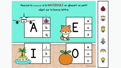 Association de lettres - Letter Association (Google Classroom) | TPT