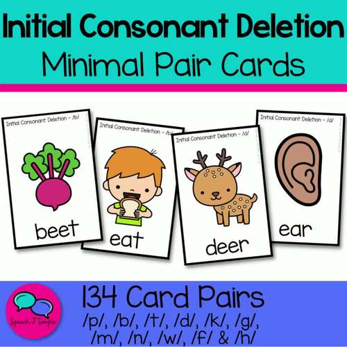 Initial Consonant Deletion - Minimal Pair Flashcards - Phonology - Cycles