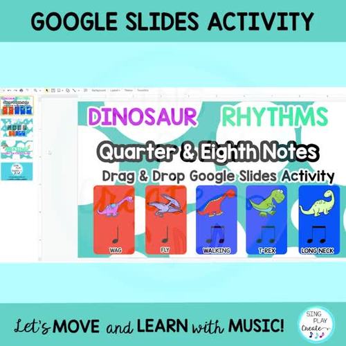Rhythm Google Slides Drag & Drop Activity: {Quarter, Eighth Notes ...