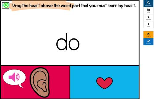 HEART WORDS | Sight Word Mapping | Science of Reading | BOOM CARDS | Set 4
