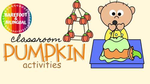 Classroom Pumpkin Activities Clipart by Barefoot and Bilingual Clipart ...