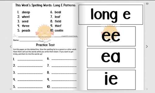 Long E Worksheets Vowel Teams EE EA IE Phonics Activities Print + Digital