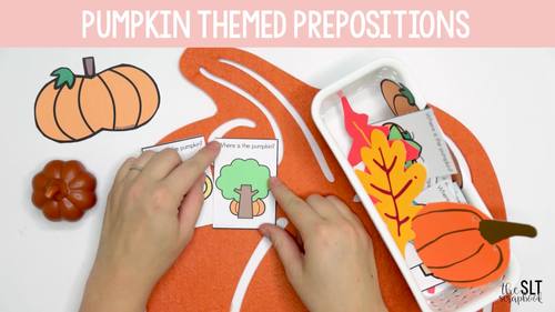 Pumpkin Themed Prepositions Activities - Spatial Concepts- Fall and ...