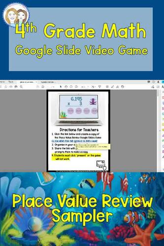 Place Value Review Worksheet and Video Game Sampler | TPT