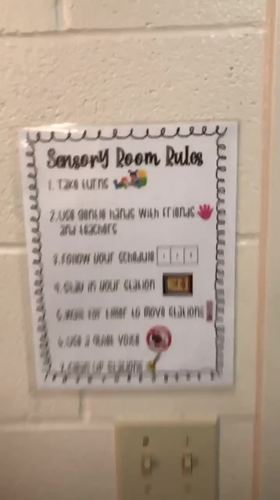 Sensory Room Bundle (Posters/Rules/Indicators and Activities/Mini Schedule)