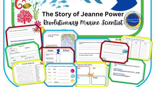 Secrets of the Sea The Story of Jeanne Power Marine Scientist Lesson Plan