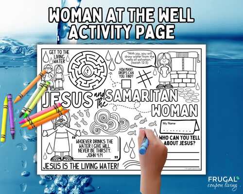 Jesus Talks to a Samaritan Woman at the Well Bible Craft Set from John ...