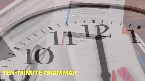 Ten-Minute Grammar Curriculum/Course, High School Vol.1 Starters ...