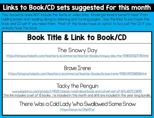 January Listening Centers for Kindergarten | TpT