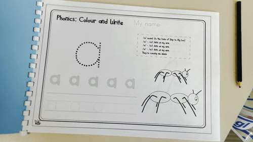 Jolly Phonics - Write and Colour each sound - Song & picture | All Sounds