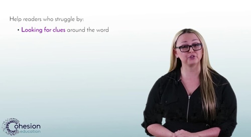 Determine the Meaning of Words and Phrases in a Text by Cohesion Education