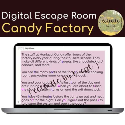 Candy Factory Math Digital Escape Room PAPERLESS Winter by eclectic by ...