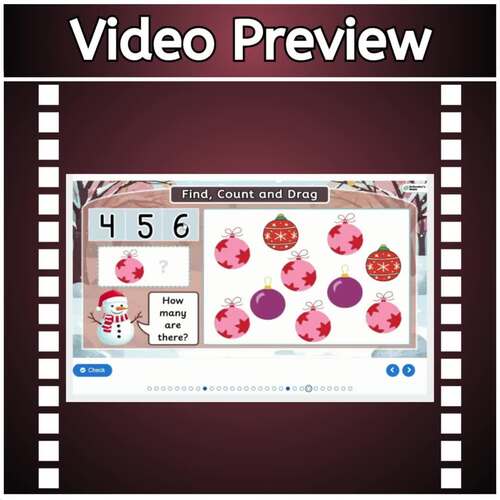 Winter: Find, Count and Drag Digital Resources by Schooler's Mate
