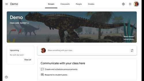 ANIMATED Google Classroom™ Headers DINOSAUR THEME Distance Learning