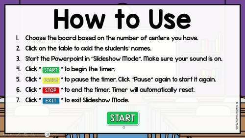 Digital Center Rotation Charts | 25 Minute | Classroom Management ...