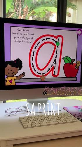 Letter Formation Rhymes Animated PowerPoint | SA Print & Precursive