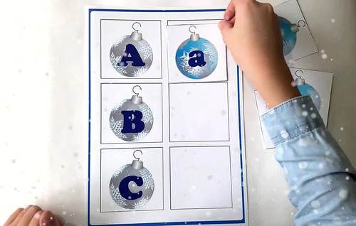 Alphabet Activities Matching Uppercase and Lowercase Letters Special Ed ...