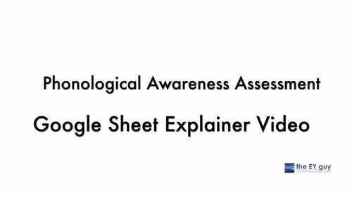 Grade 1 -Phonemic Awareness AUTOMATED assessment BUNDLE (Based on Heggerty)