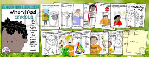 Feelings: Identifying Feelings, Emotions: When I feel anxious | TpT