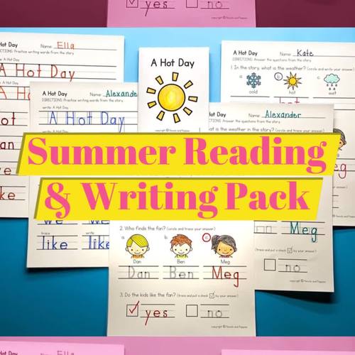 Summer Reading Comprehension differentiated Handwriting Without Tears ...