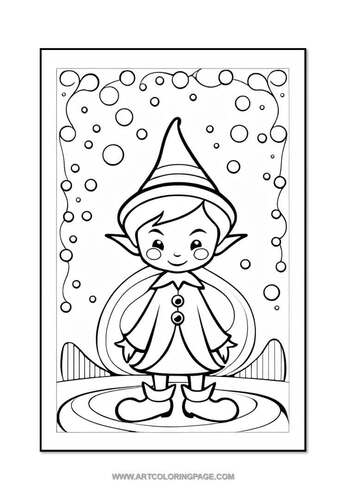 Christmas Elf Coloring Pages Vol. 13 – 100 Holiday Designs for Creative Joy