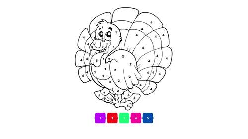 Thanksgiving Color By Numbers 1-10 Math Activities | Thanksgiving ...