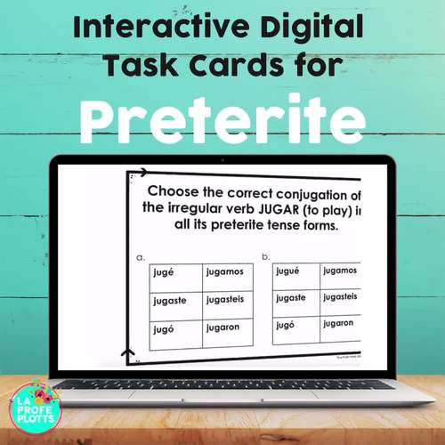 Preterite Verbs Spanish BOOM CARDS | Digital Task Cards | Distance Learning