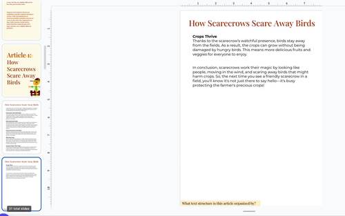 Nonfiction Text Structures: Fall Reading Comprehension Bundle | TPT