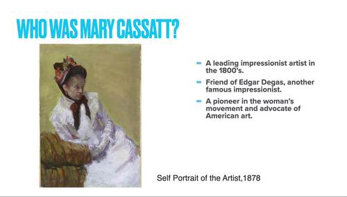 Mary Cassatt Impressionism Power Point (Women Artist) by Simply Teach Art