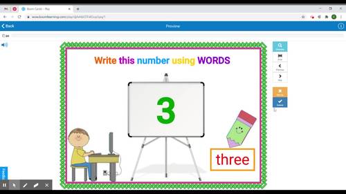 Writing Numbers in Words: Convert Digits to Words Boom Cards Digital ...
