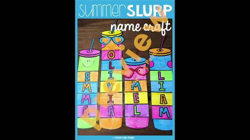Summer Name and Word Craft Activity by From the Pond | TPT