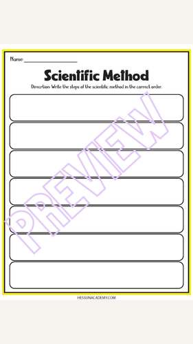 Scientific Method Worksheets and Activity Packet by Hess Un-Academy