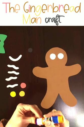 Gingerbread Man Craft & Writing Activity by Play Discover Grow | TPT