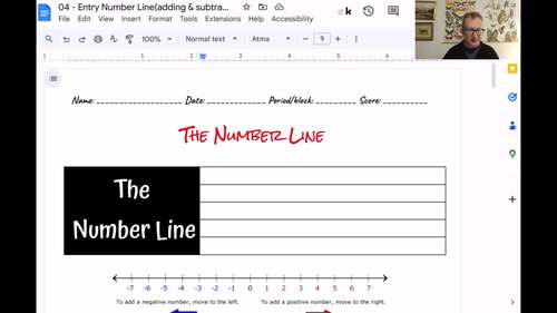 Unit 1: Algebra Foundations | Number Line | Money Saving Bundle | TPT