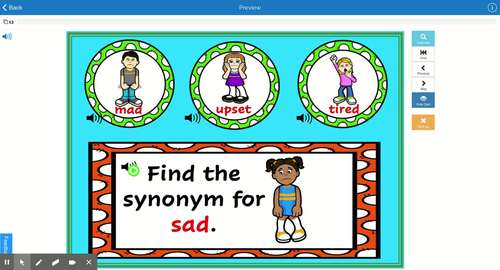 Synonyms: Feelings on Boom Cards by Quintessential Achievers | TpT