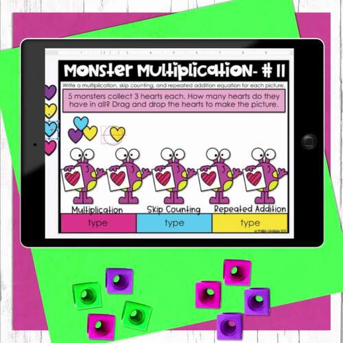 Multiply & Divide February Math Center - 2nd Grade Valentine's Day Math ...