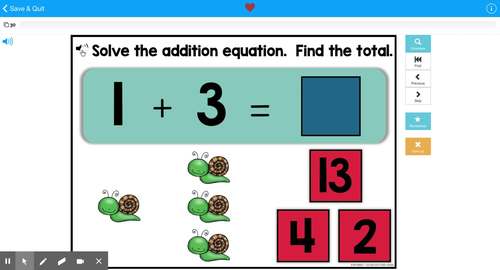 Addition to 5 Task Cards | Adding to 5 Boom Cards™ | TPT