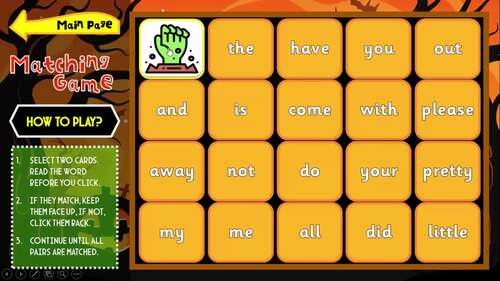 EDITABLE POWERPOINT TEMPLATE: Halloween Interactive Mini Games | TPT