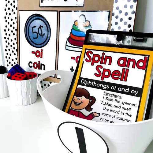 Diphthongs OI and OY Phonics Centers + Activities | Word Work by ...